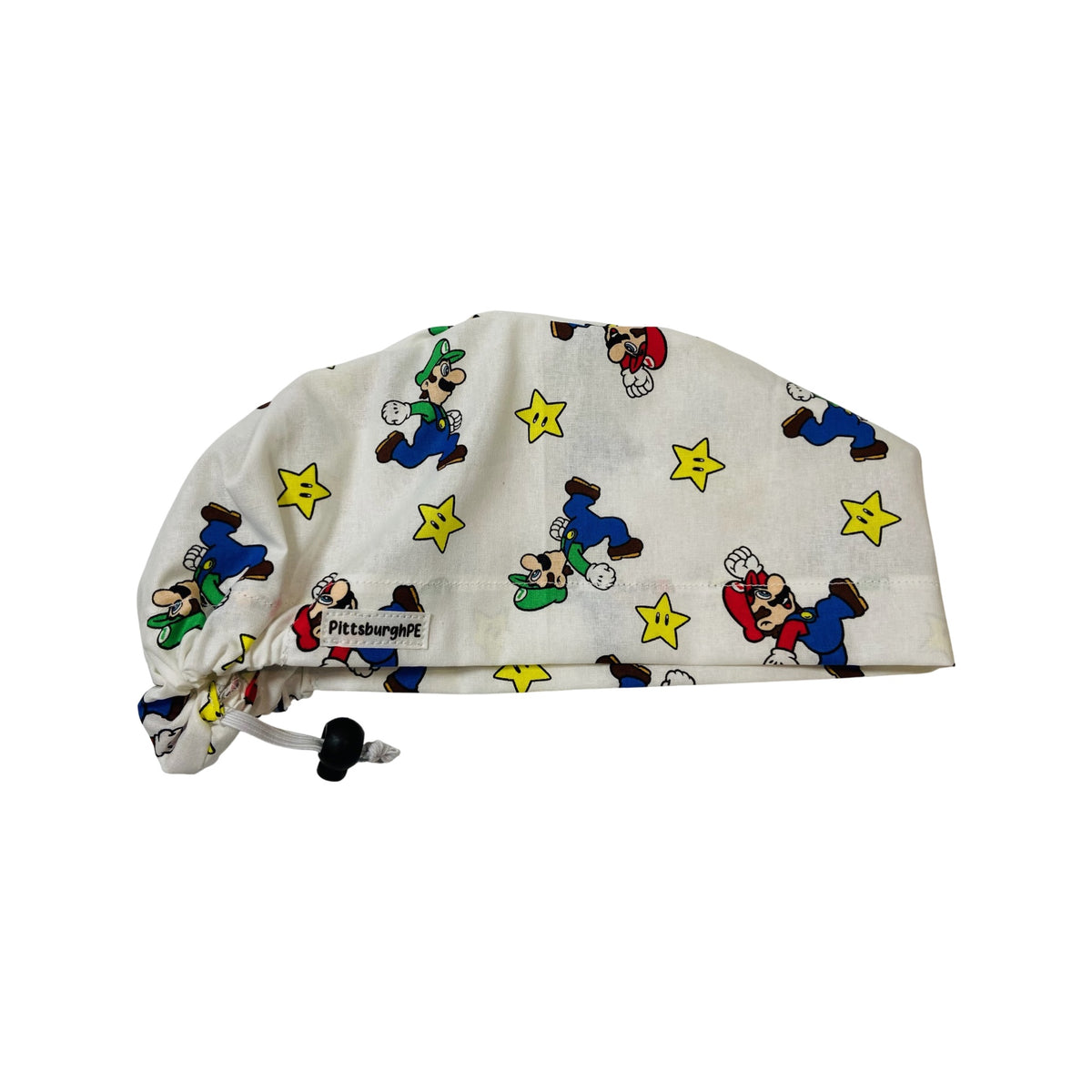 Character. scrub cap (made with licensed Mario fabric) – PittsburghPE