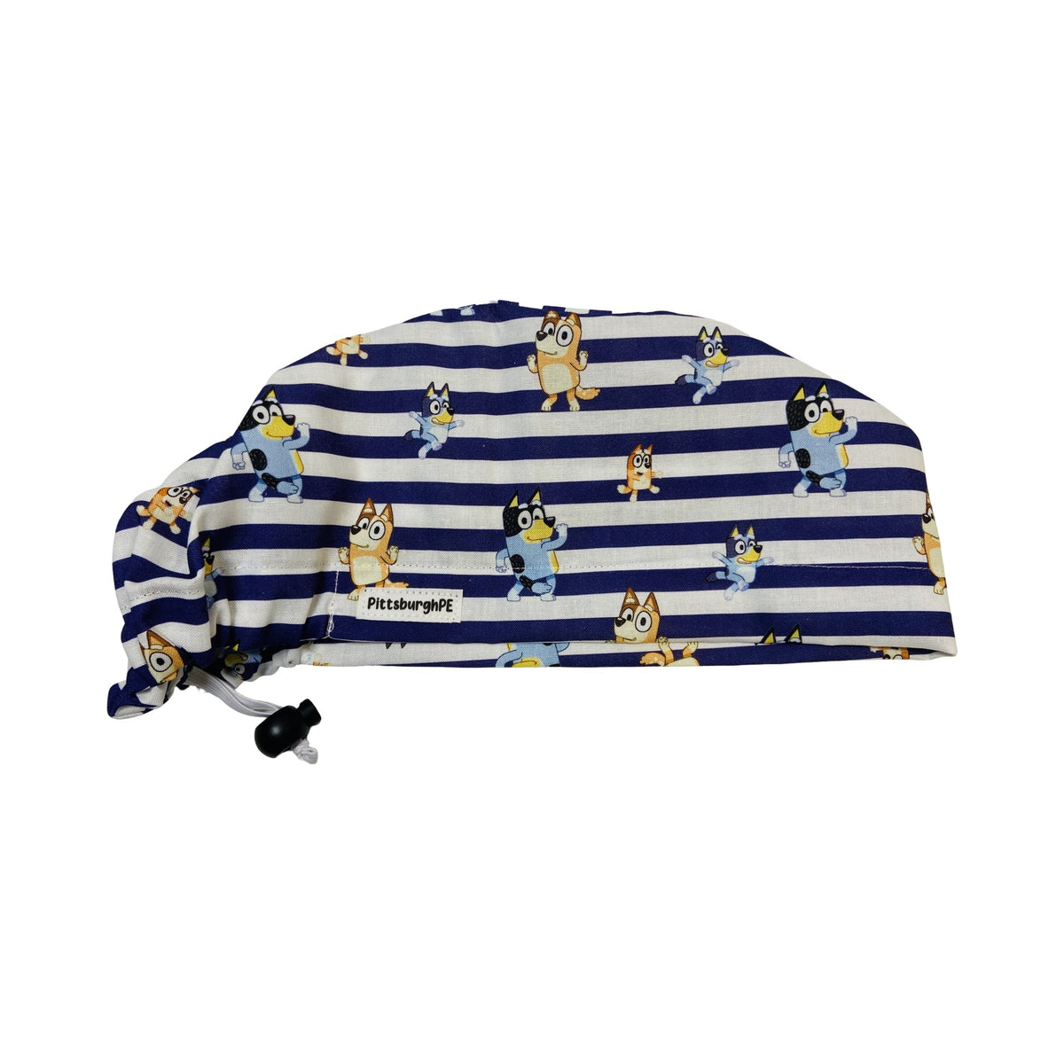 Character scrub cap (made with licensed Bluey fabric) – PittsburghPE