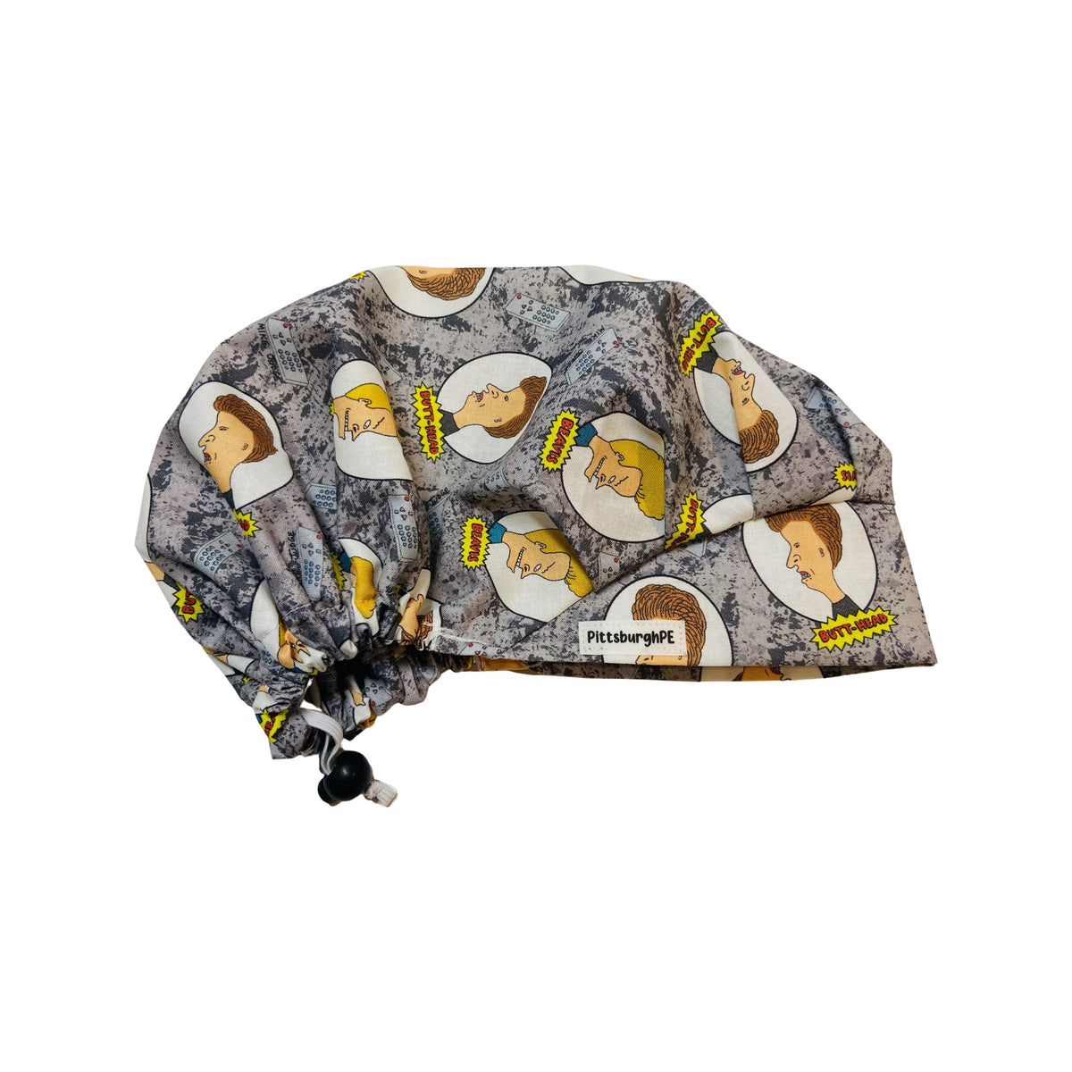 Character. scrub cap (made with licensed Beavis and butt-head fabric ...